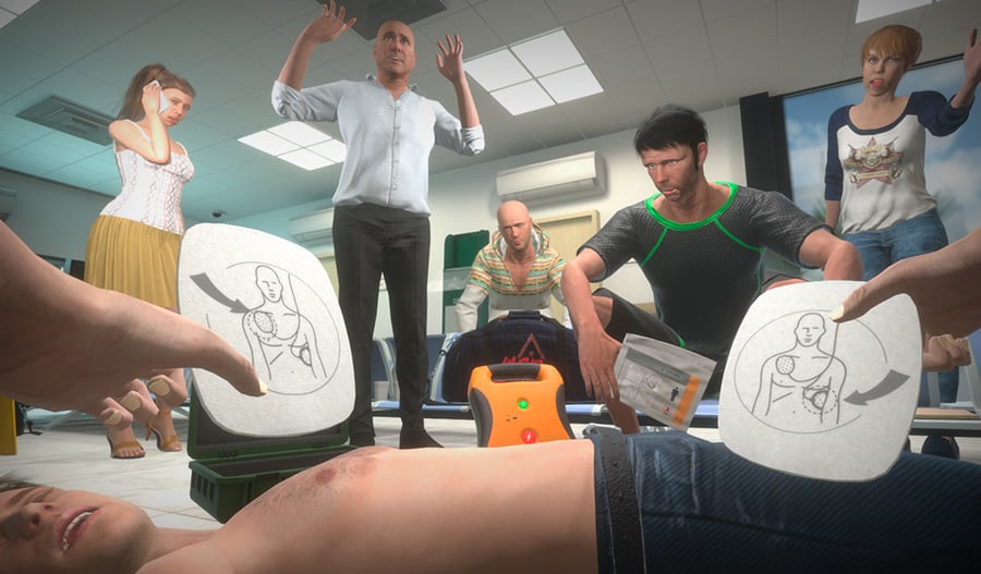 Virtual Reality to increase awareness on basic life support