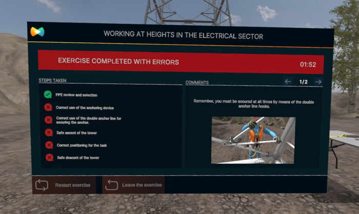 New Ludus’ VR simulation: Working at Height in the Electrical Sector