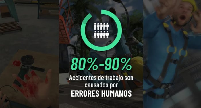 El error humano causa entre el 80% y 90% de los accidentes laborales