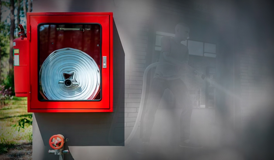 Partes de una BIE (Boca de Incendio Equipada)