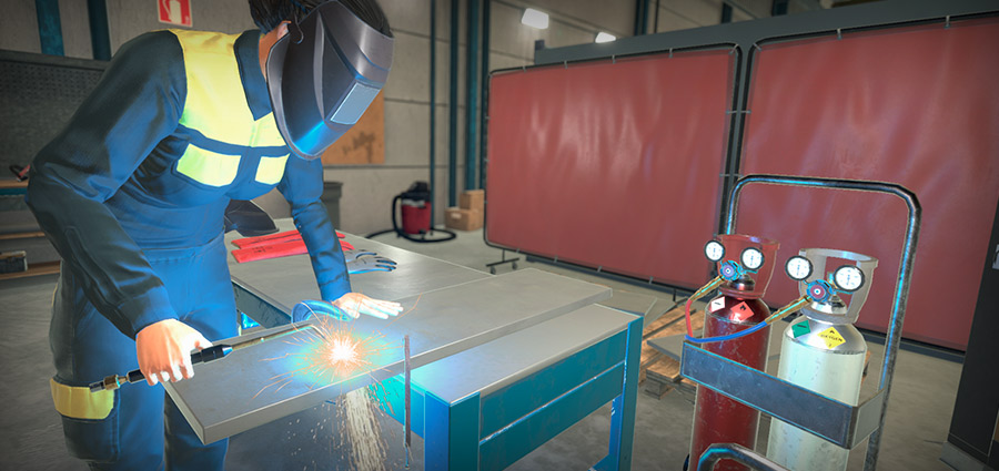 HSE training platform with virtual reality